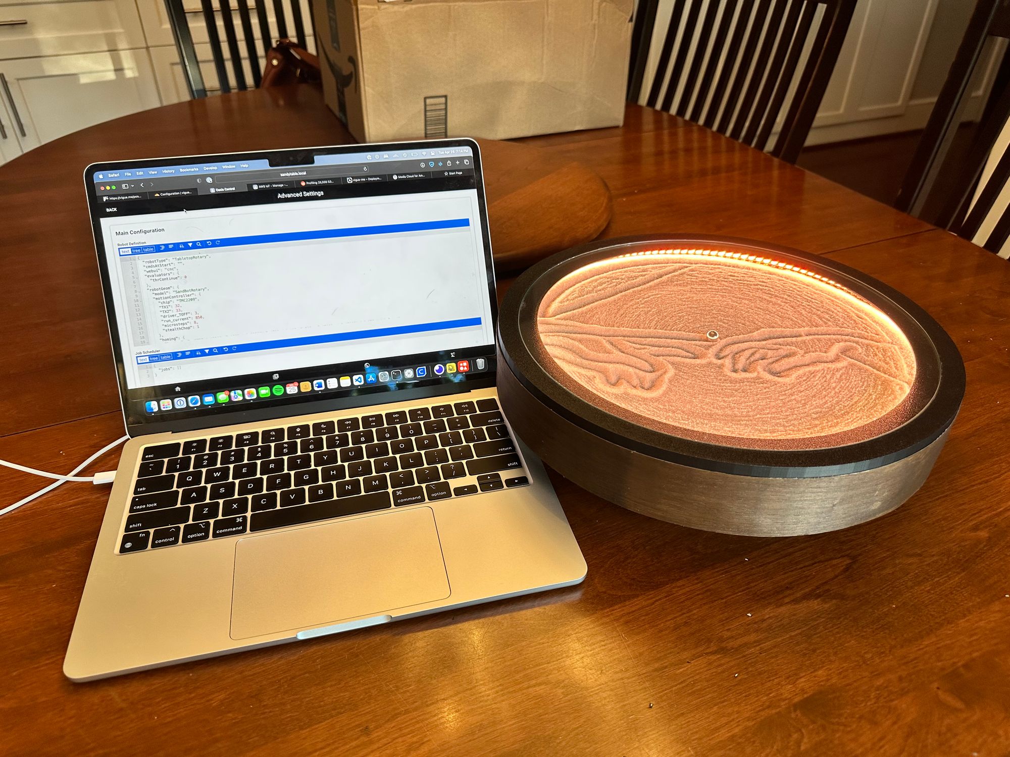 Tabletop Sand Robot - Aiden Vigue